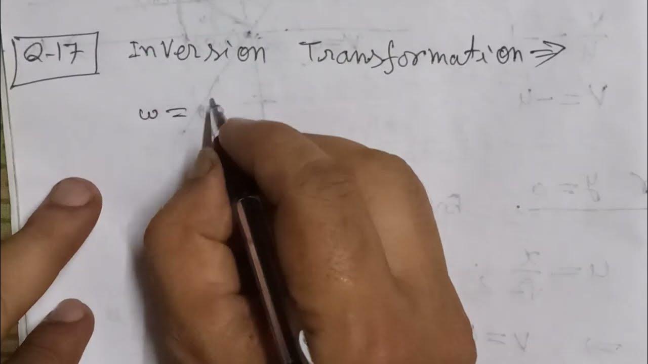 Inversion Transformation|Conformal Mapping|Complex Analysis - YouTube