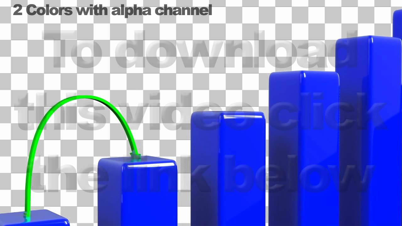 Arrow Climbing Higher on a Bar Chart -- LOOP - YouTube