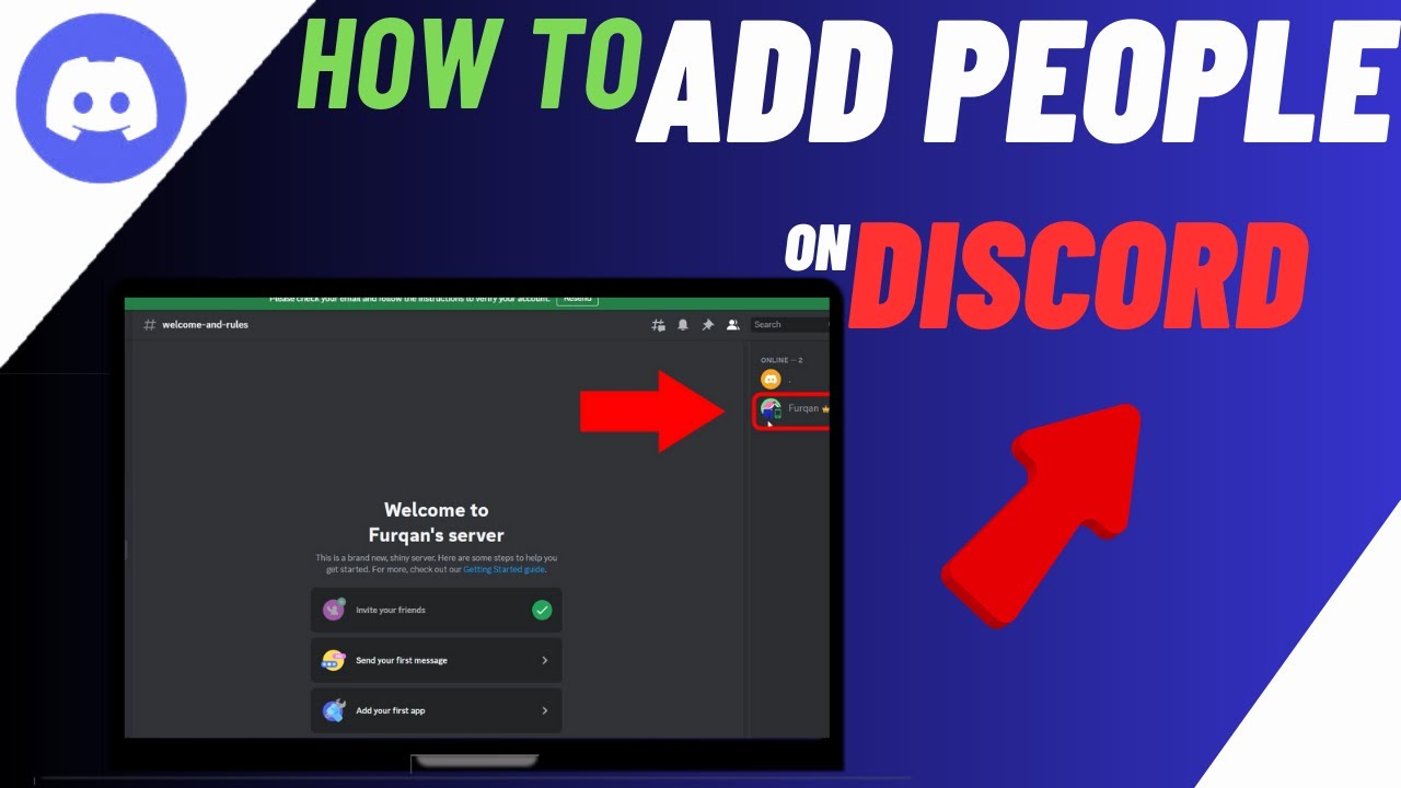 How To Add People On Discord PC/Laptop/Computer - Easy & Quick - YouTube