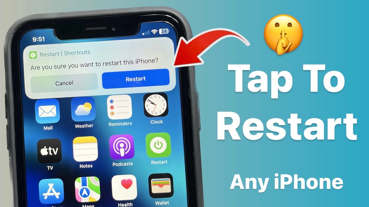 How to Enable Tap To Restart Feature on Any iPhone 😍🔥😎 - YouTube