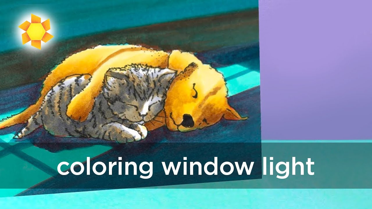 Copic Coloring Window Light - YouTube