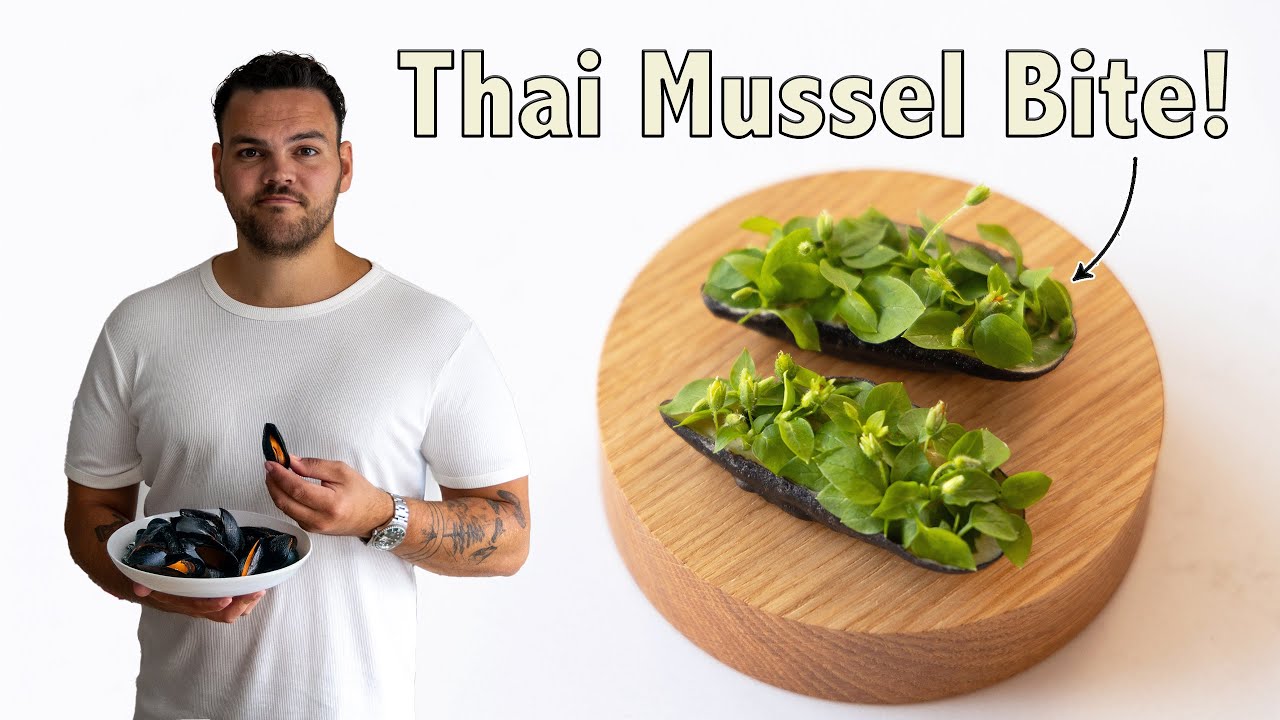 Thai Mussel Pie Tee | Fine Dining Michelin Bite / Amuse Recipes! - YouTube