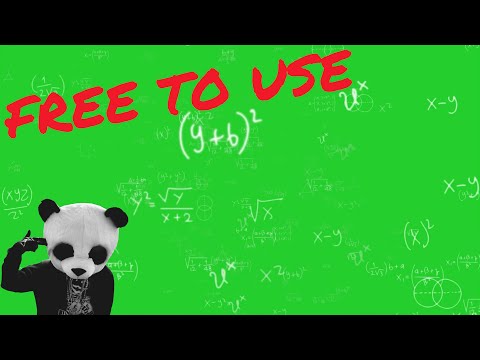 flying math formulas Background greenscreen effect with sound Chromakey | Copyright Free