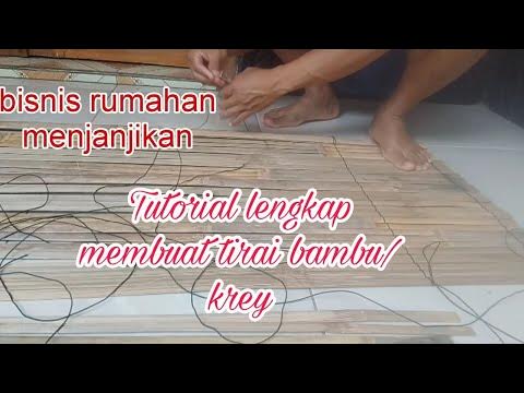 Tutorial lengkap cara membuat Tirai Bambu dengan mudah - YouTube