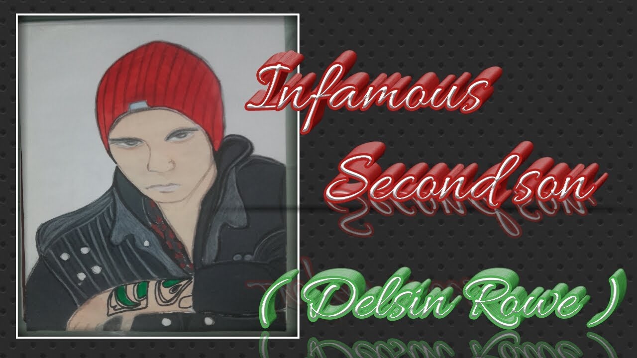 Speed Drawing : Infamous Second son ( Delsin Rowe )!A.rukhsar - YouTube