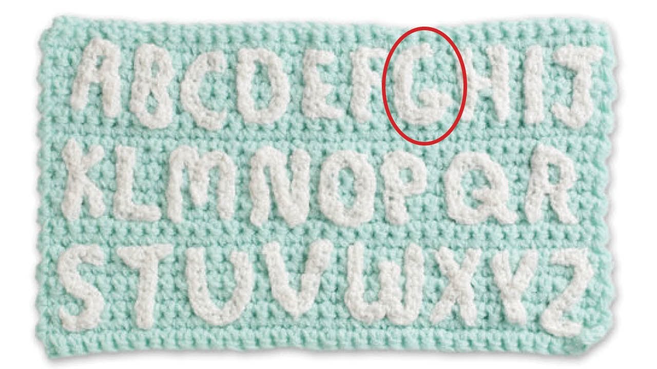 Letter G: A to Z In Crochet Alphabet | EASY | The Crochet Crowd - YouTube