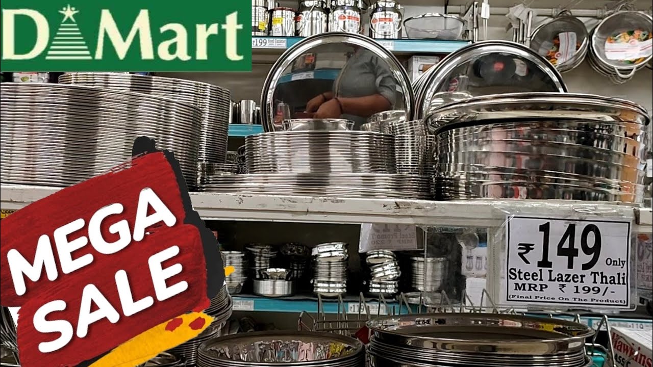 D Mart Latest Stainless Steel Collection Sale || D Mart Latest Nonstick ...
