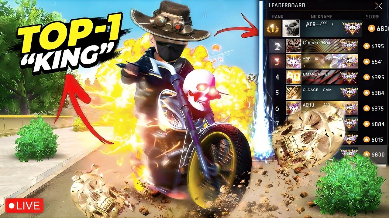 🔴[Live]Top 1 Lobby Live Rank Push ( freefire ) !! 🔝 - YouTube