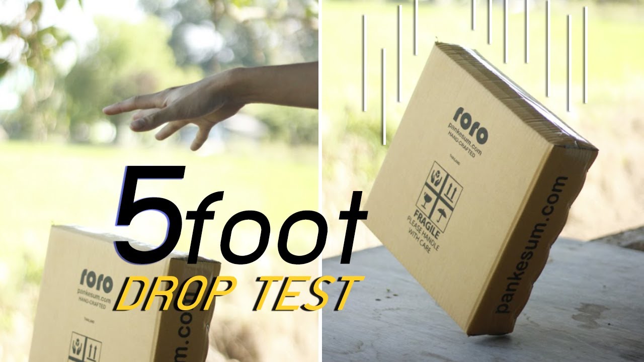 5 foot drop test ทดสอบการห่อบรรจุภัณฑ์ก่อนการจัดส่ง - YouTube