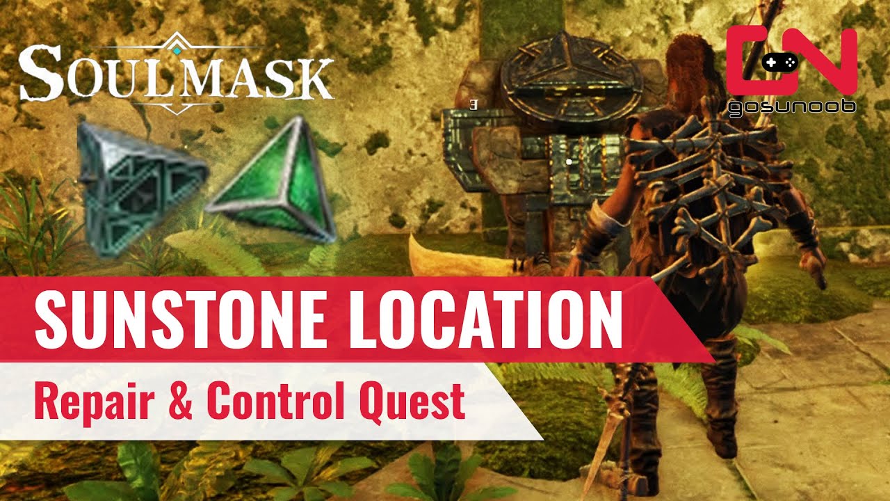 How to Get Sunstone in Soulmask Mask Repair & Control Quest - YouTube