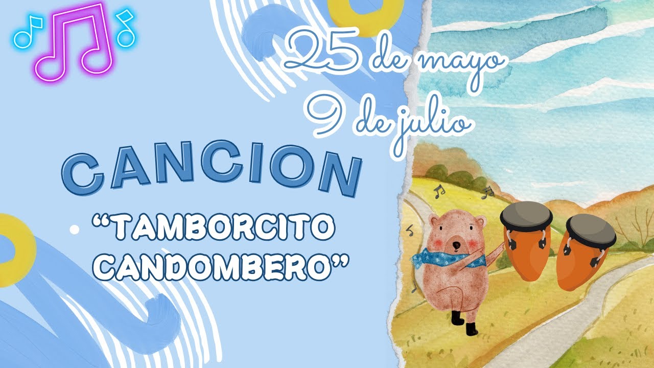 🥁🎶Canción "Tamborcito candombero"🎶 🥁Letra y música: Cecilia Garabuau ...