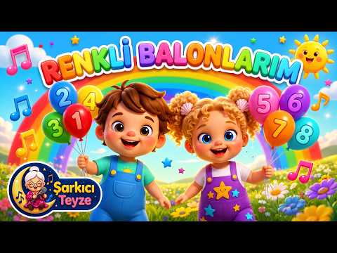 Atlas ve Okyanus - Renkli Balonlarım 🎈 Sayıları ve Renkleri Öğreniyorum |Çocuk ve bebek şarkıları