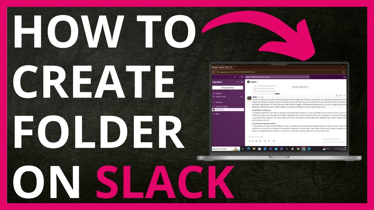How To Create a Folder on Slack in 2024 - YouTube