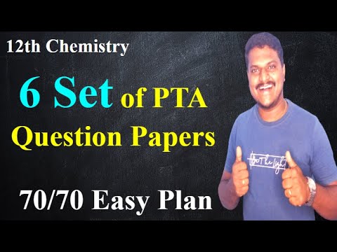 12th Chemistry 6 set of PTA Question | Bright Academy Prakash - YouTube