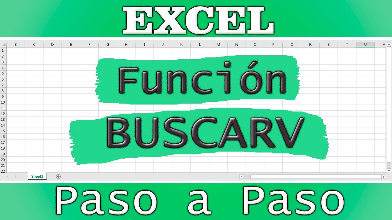 Como Usar Funcion BUSCARV en Excel // VLookup Function - YouTube