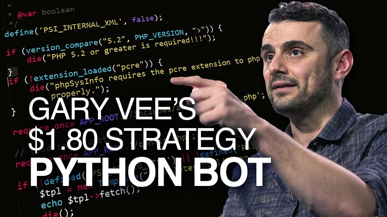 Gary Vee's $1.80 Instagram growth strategy - Python Bot - YouTube