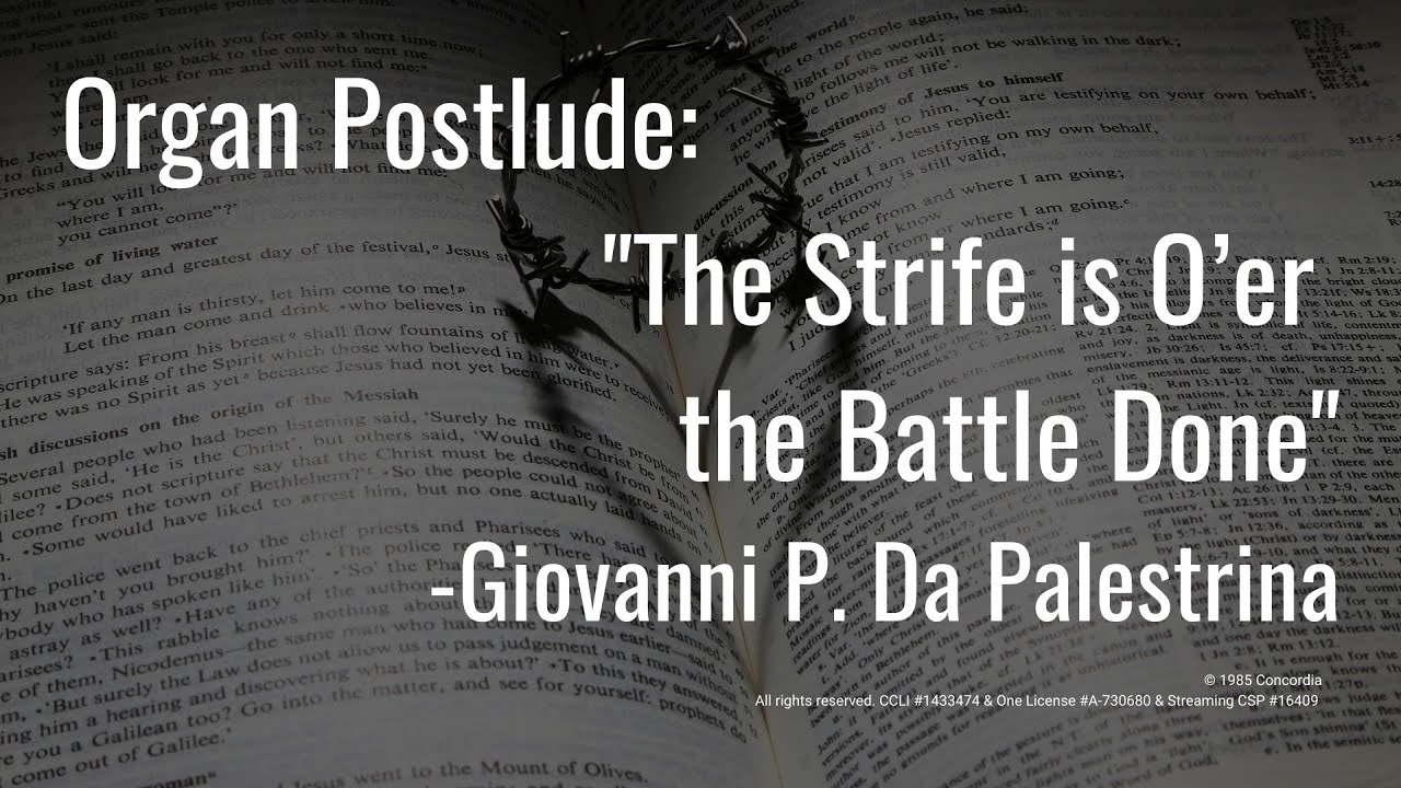 'The Strife is O’er the Battle Done' | April 9, 2023 - YouTube