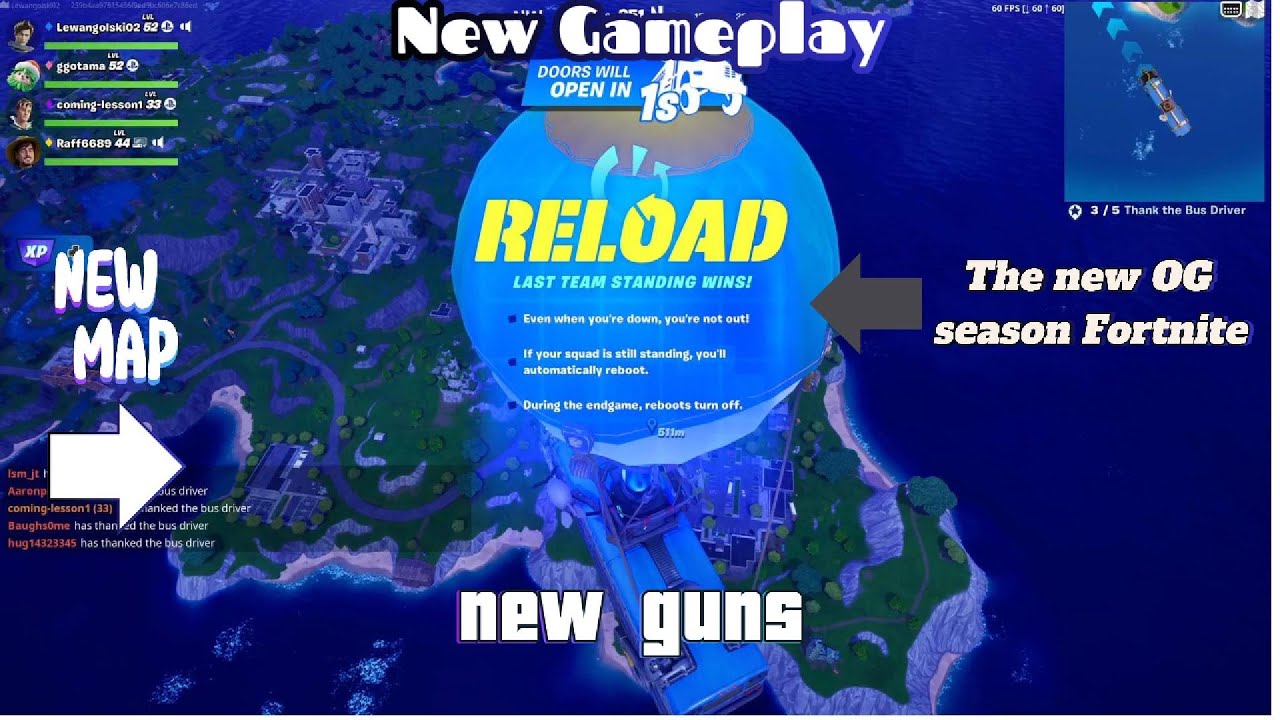 New OG Fortnite gameplay Reload - YouTube