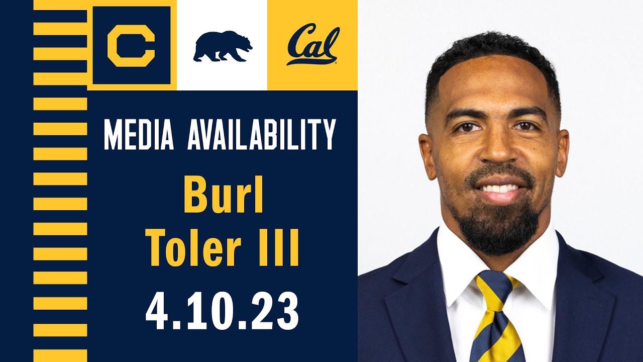 Cal Football: Burl Toler III Media Availability (4.10.23) - YouTube