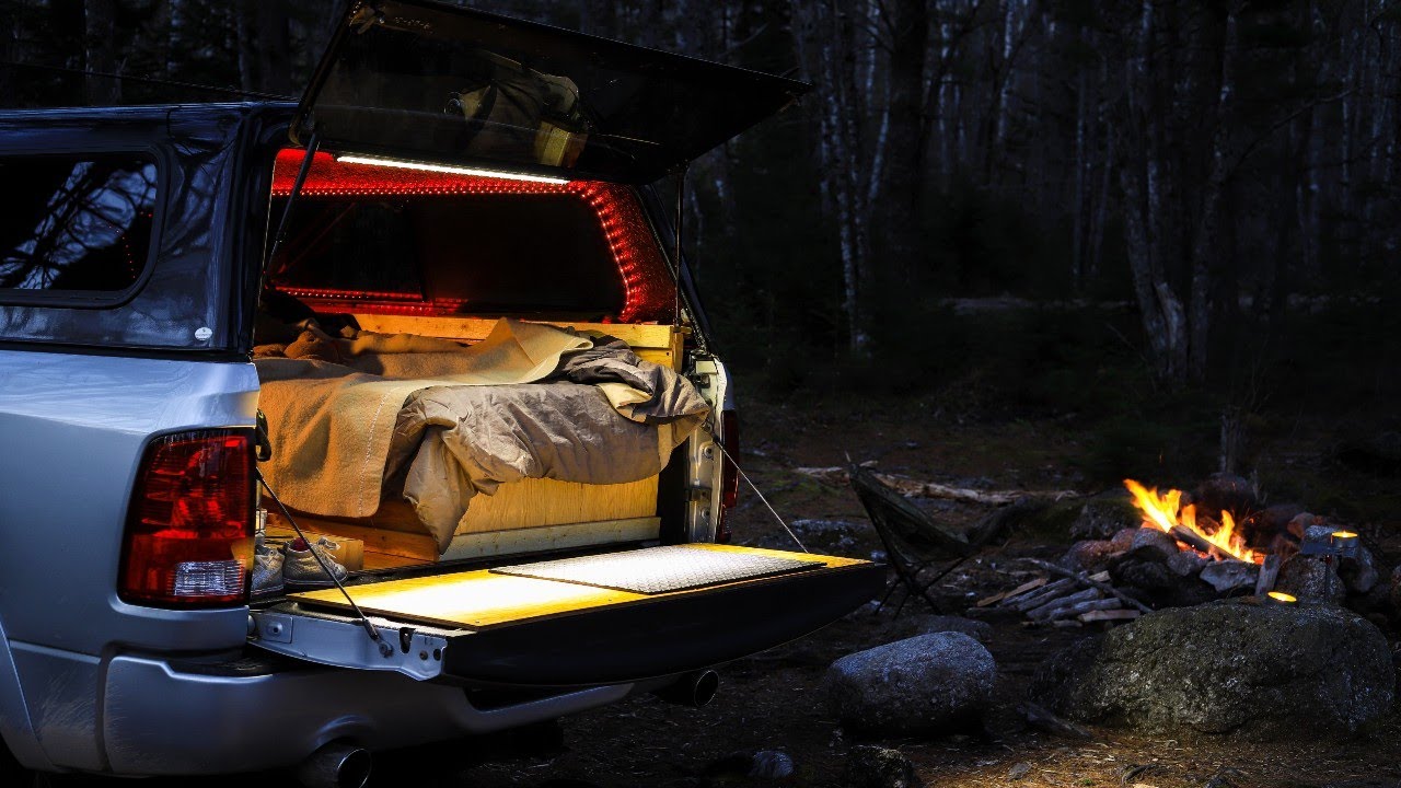Truck Camping In The Forest - Overland Camping - YouTube