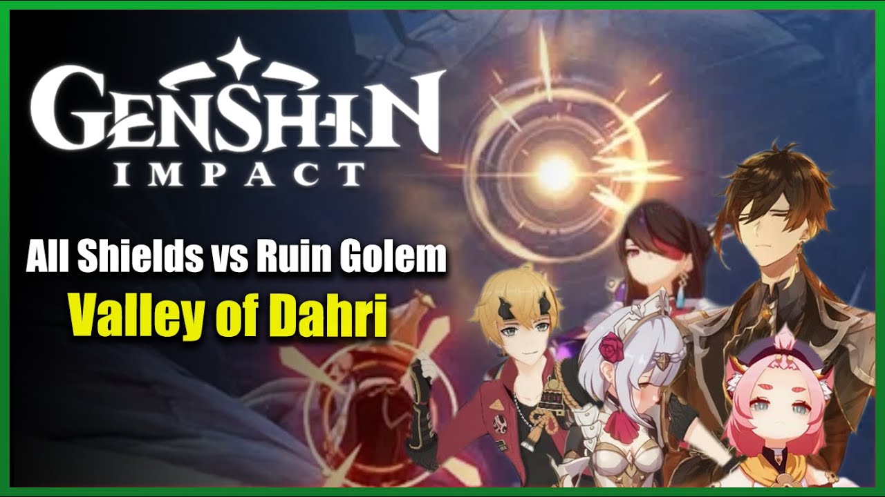 All Shields vs Ruin Golem | Genshin Impact - YouTube