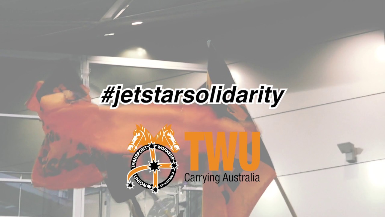 Jetstar ground crew strike for safety & fairness - YouTube
