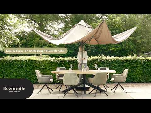 Madison Topline Parasol | Rectangle | 400x300 cm (Nederlandstalig)
