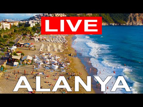 Alanya Turkey LIVE camera . KLEOPATRA BEACH 06.10.2023. Сurrent weather in Alanya  #alanya #turkey