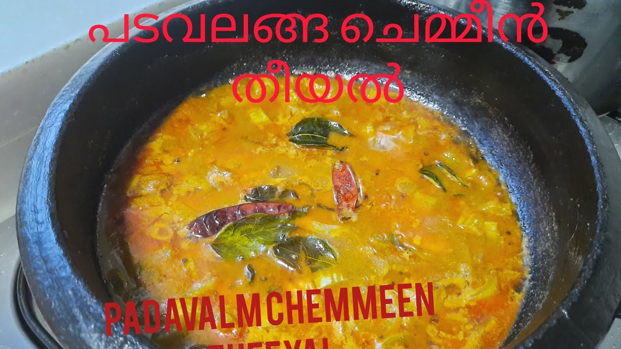 തീയൽ /പടവലങ്ങ ചെമ്മീൻ തീയൽ / Padavalam Chemmeen Theeyal Kerala Curry ...