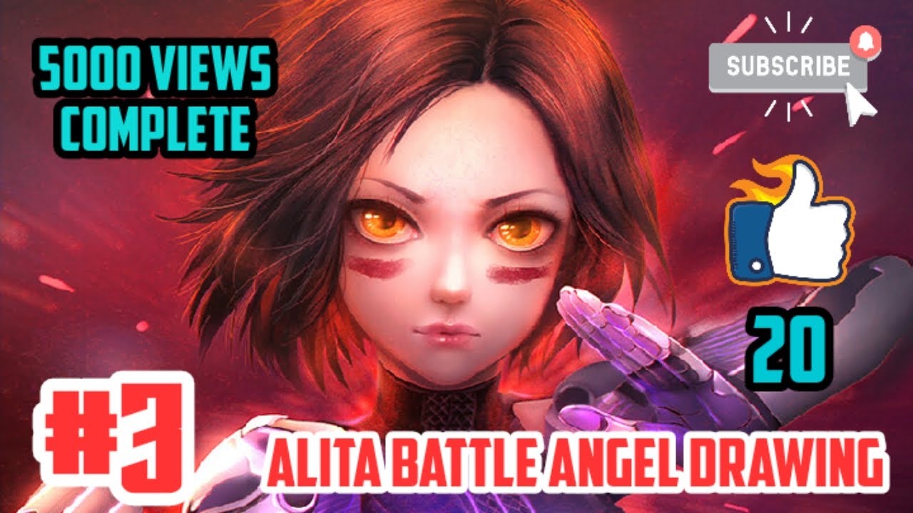 Alita battle angel drawing - YouTube
