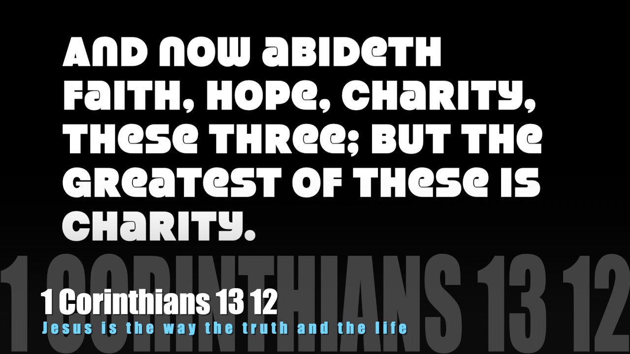 1 Corinthians 13 12 - YouTube