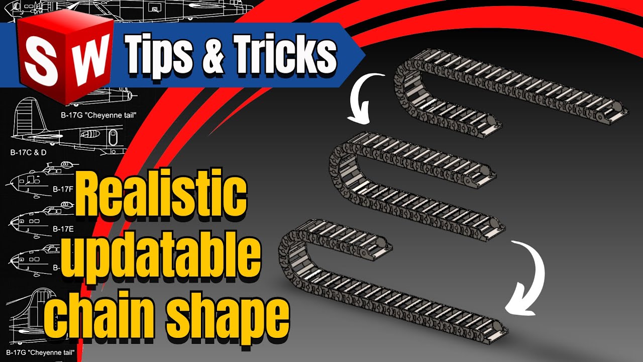 How To Make a Realistic Cable Carrier Chain in Solidworks | Solidworks ...