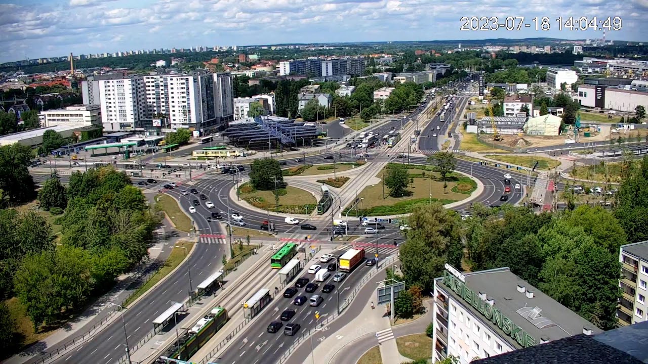Poznań - Widok Rondo Rataje - YouTube