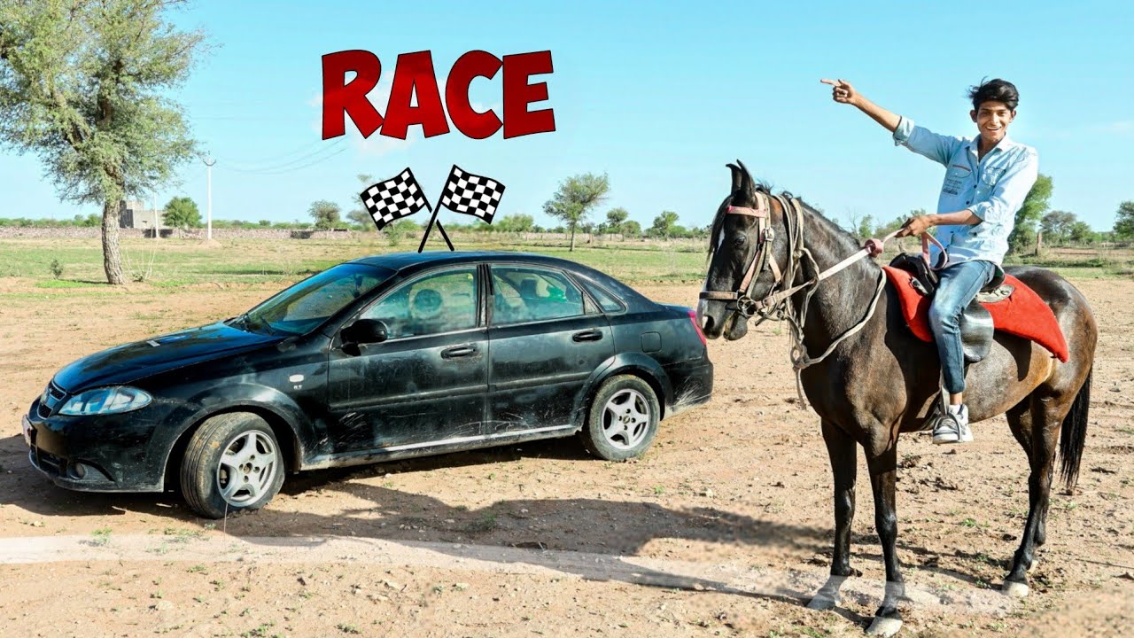 HORSE V/S CAR - कौन किस पर पड़ेगा भारी || DRAGE RACE ll who will win 🤔 ...