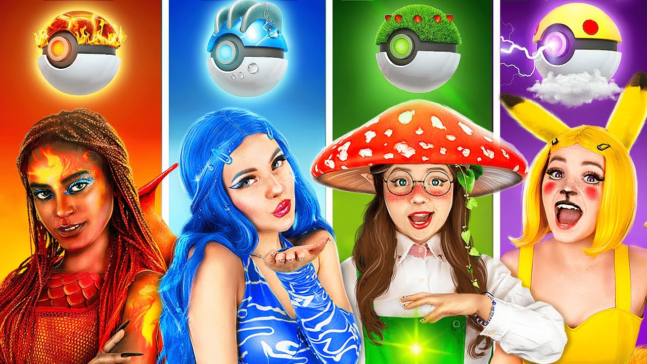 Empat Elemen di Kehidupan Nyata! Pokemon Api, Pokemon Air, Pokemon ...