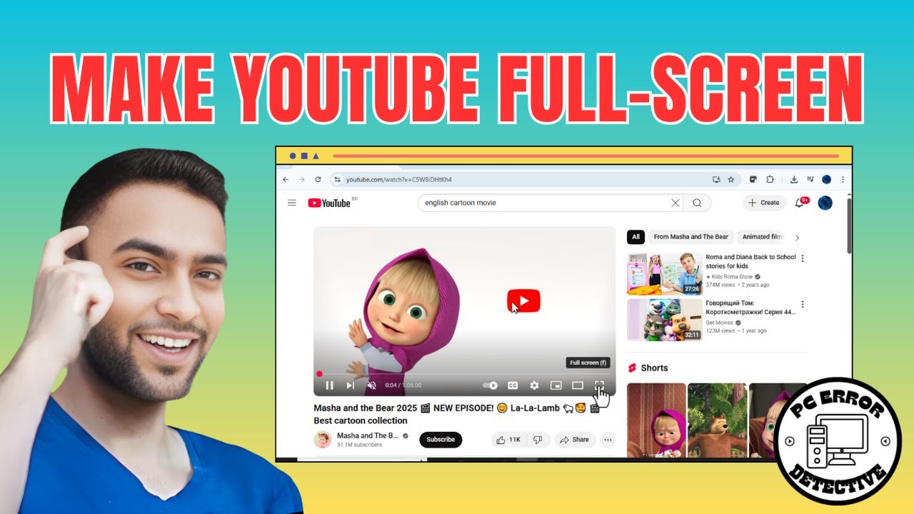 How to Get Full Screen Video on Youtube in Laptop - Quick Tutorial ...