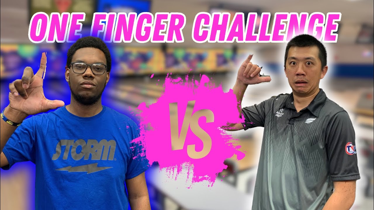 ONE FINGER BOWLING CHALLENGE! - YouTube