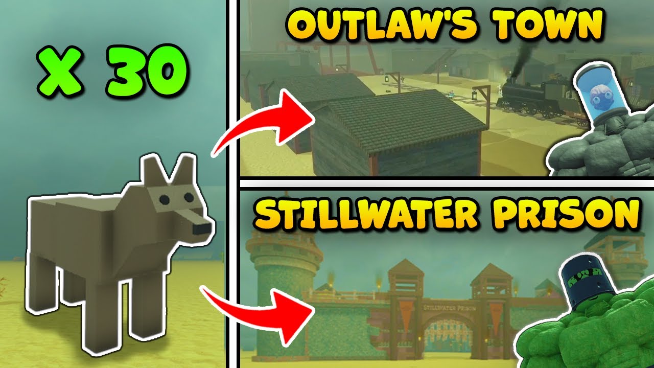Dead Rails | Roblox | 30 Wolves vs Stillwater Prison and Outlaw's Town ...
