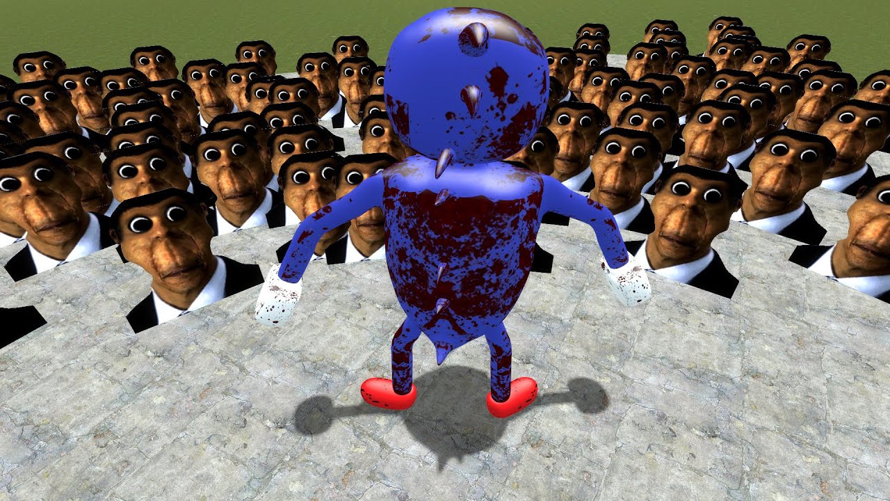 3D SANIC vs 100 OBUNGA Memes! Who is strongest? in Garry's Mod! - YouTube