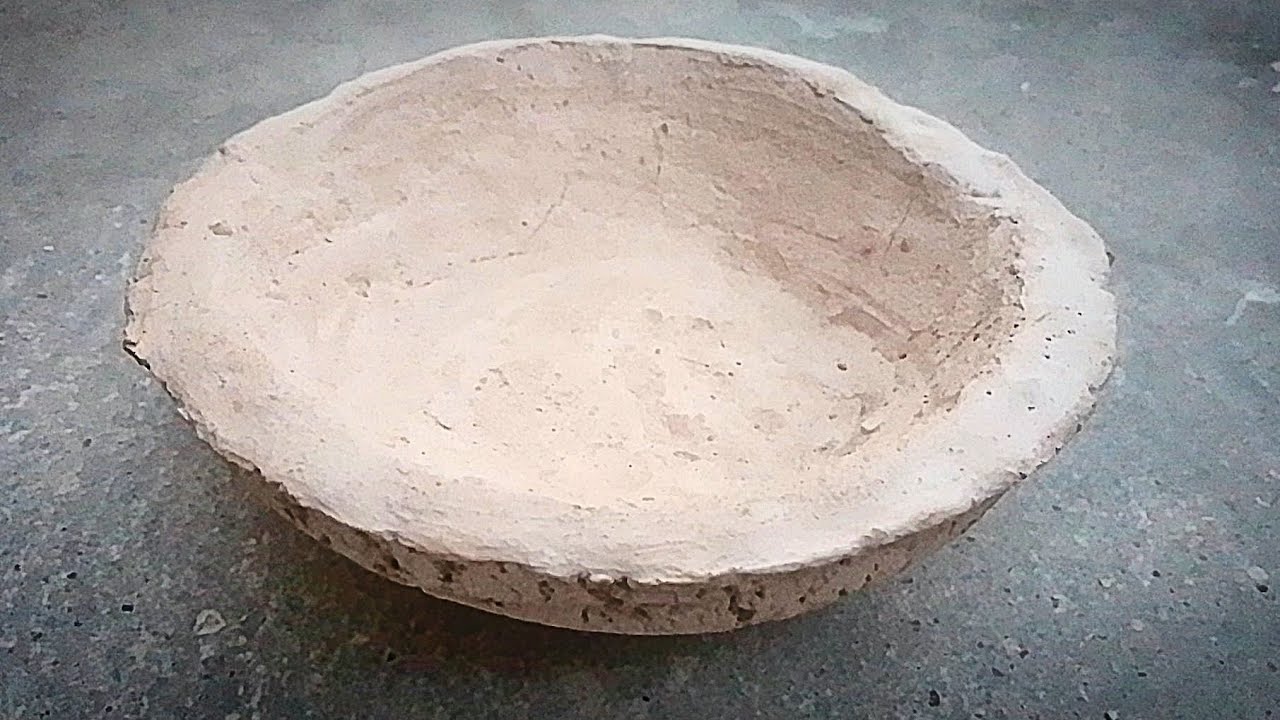 Slate clay bowl / full tutorial making slate bowl - YouTube