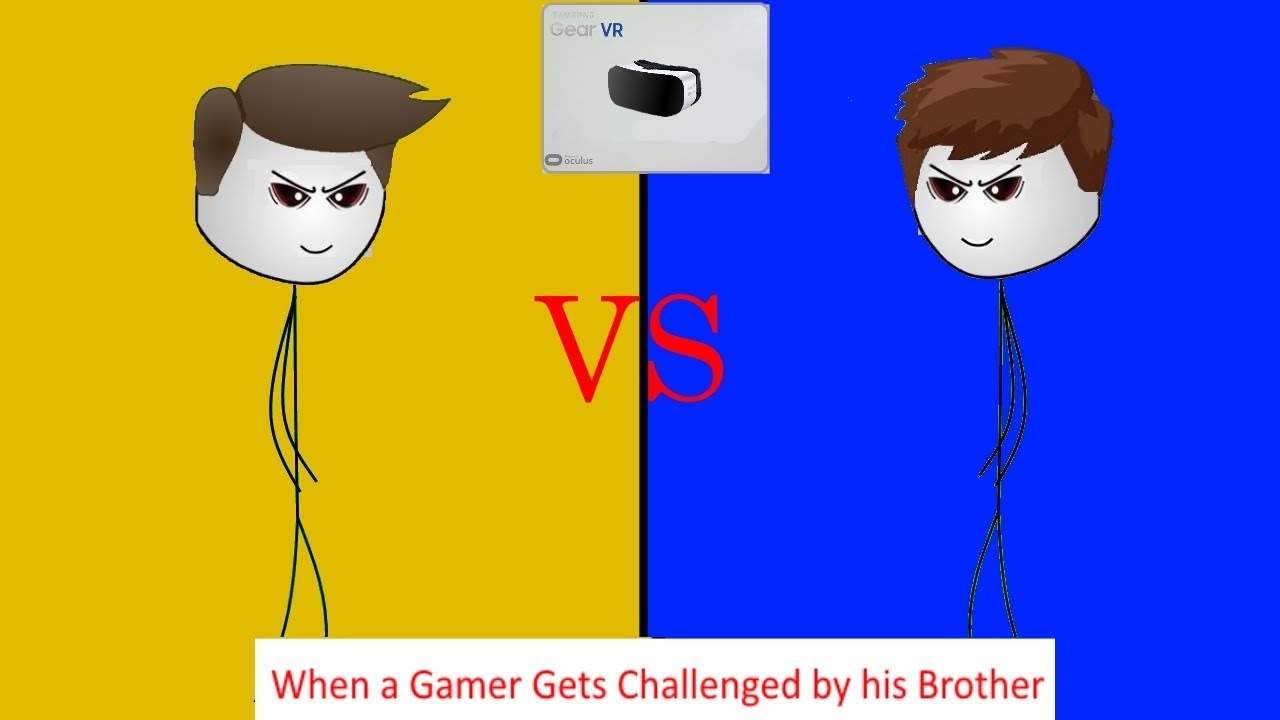 When a Gamer Gets Challenged by his Brother - YouTube