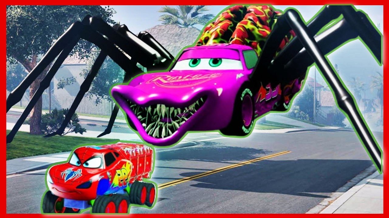 Epic Escape From Lightning McQueen Eater Giant Bot Mater Giant - Coffin ...