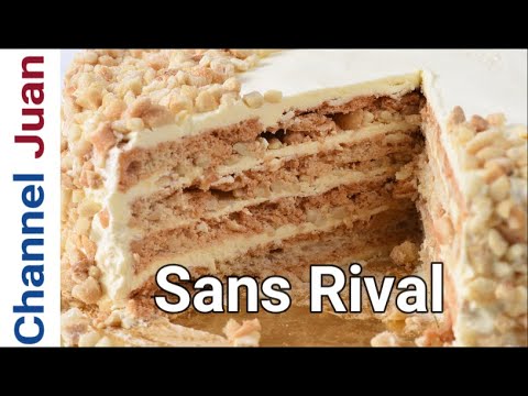 Sans Rival Cake: Layers of Meringue/Cashews/Buttercream Red Ribbon ...