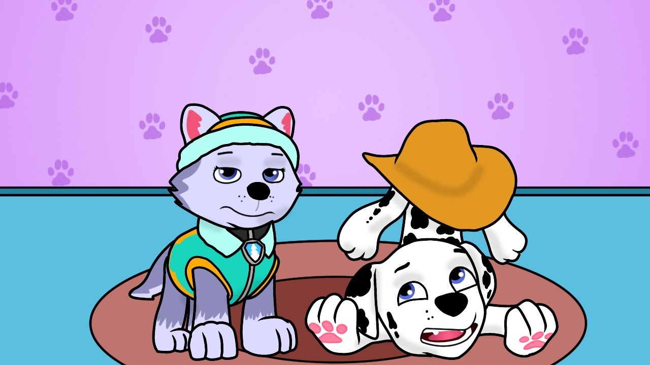 Undo Paw Patrol Marshall x Everest The Nightmare Sad Song - YouTube