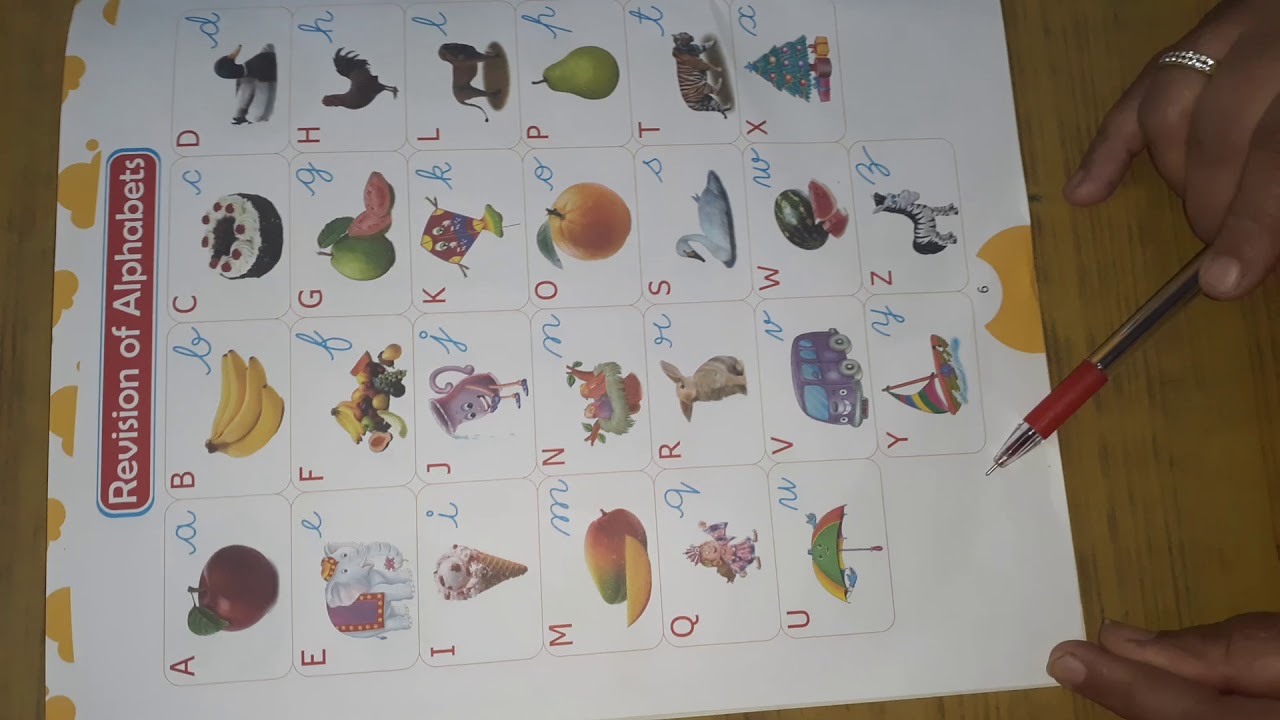 UKG English reading book reading a to z - YouTube