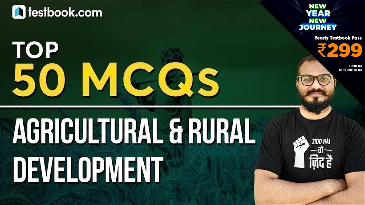 Agricultural and Rural Development - Top 50 Questions | GA MCQ for RBI ...