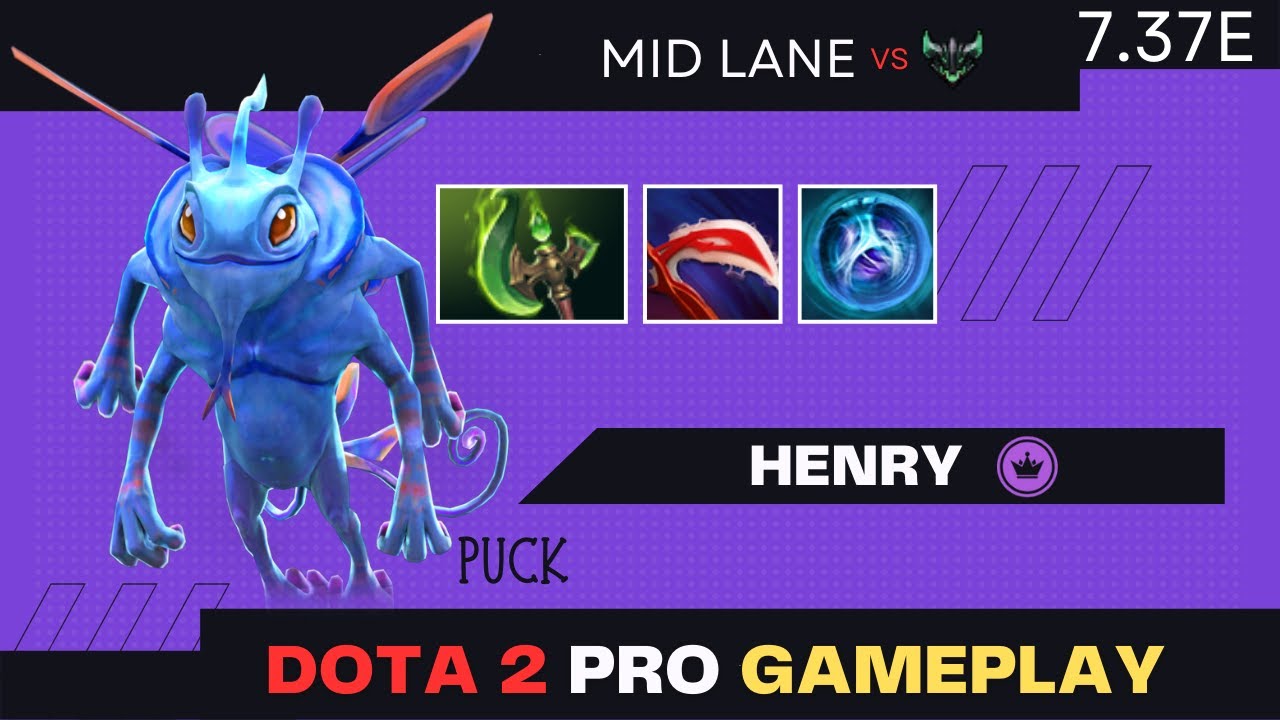 Henry - Puck is BACK! vs OD | Dota 2 Pro Gameplay - Full Game [Patch 7. ...