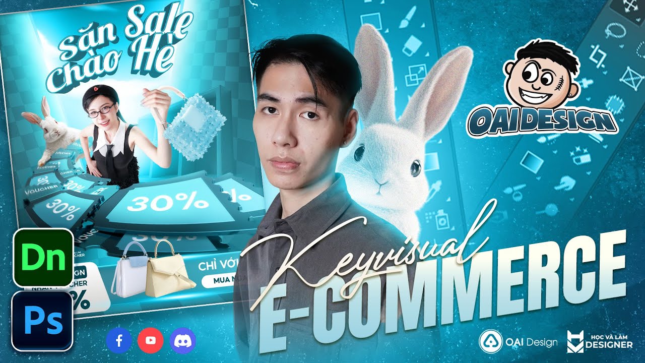 THIẾT KẾ KEY VISUAL E-COMEMERCE TRÊN PHOTOSHOP | OAI DESIGN ...
