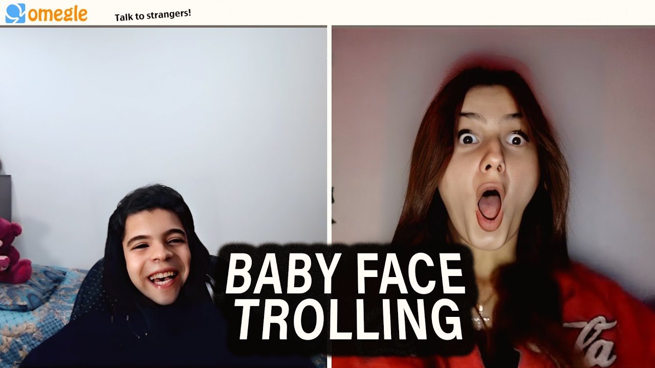 FAKE BABY trolls STRANGERS on OMEGLE (BABY FACE TROLLING) - YouTube