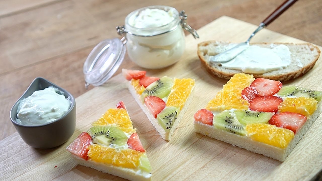 수제 그릭요거트 전자렌지로 쉽게 만들기 요거트 과일 오픈샌드위치 Homemade Greek Yogurt 지니 Tiny